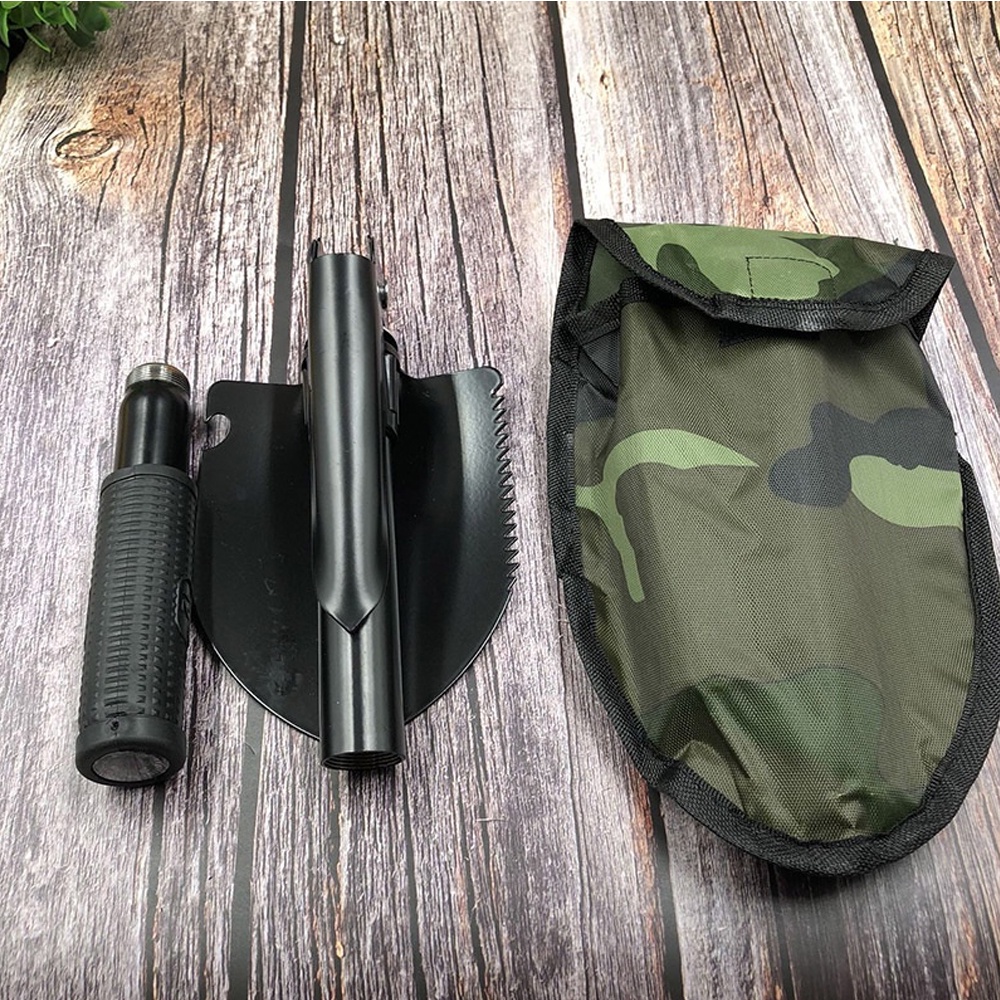 2in1 Garden Tools Military Portable Foldable Shovel Stainless Steel ...