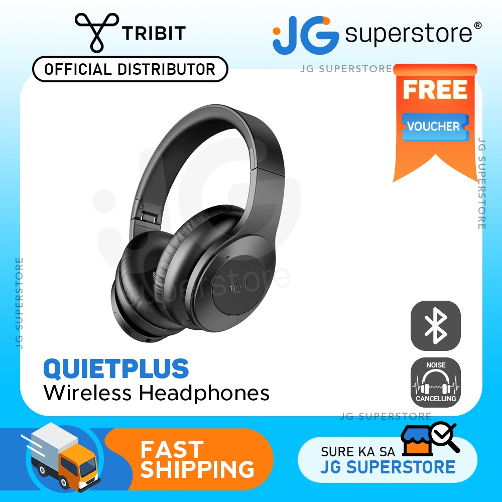Tribit QuietPlus Wireless Headphones Bluetooth 5.0 - Microphone Noise ...