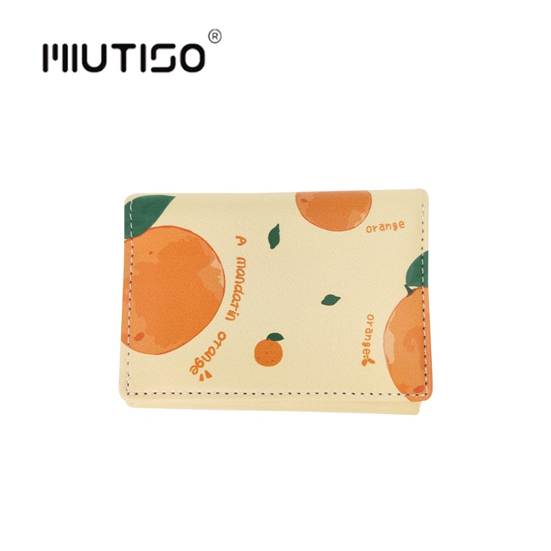 Miutiso Korean Fashion Women's Three fold Short Wallet PU Leather ...
