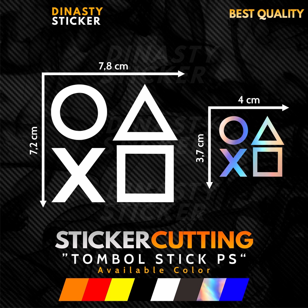TOMBOL Sticker STICKER CUTTING VIRAL Button STICK PS PLAYSTASION GAME ...