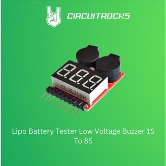 Circuitrocks Lipo Battery Tester Low Voltage Buzzer 1S To 8S | Shopee ...