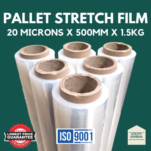 Pallet Stretch Film 1.5 Kg x 500mm (width) 20 microns Jack Wrap ...