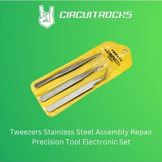 Circuitrocks Tweezers Stainless Steel Assembly Repair Precision Tool ...