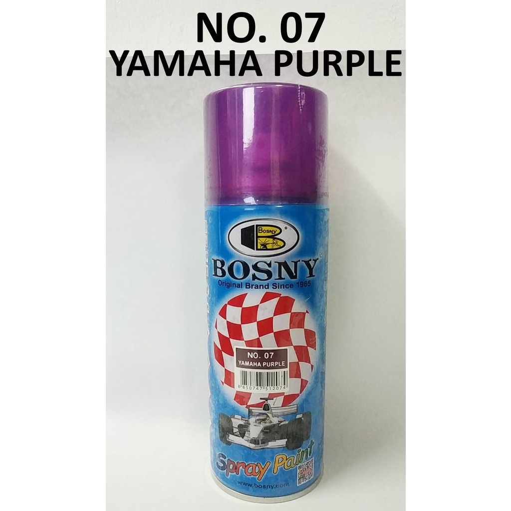 BOSNY SPRAY PAINT NO. 07 YAMAHA PURPLE ( 300 GRAMS PER CAN ...