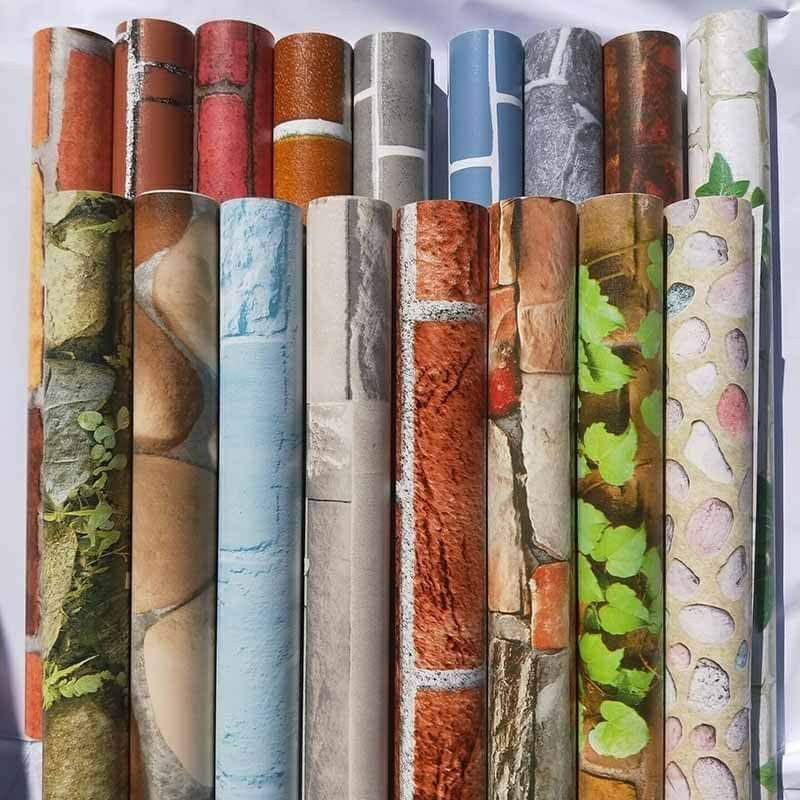 ACE KING Wallpaper Hub Brick Home Decor Waterproof Self Adhesive PVC ...
