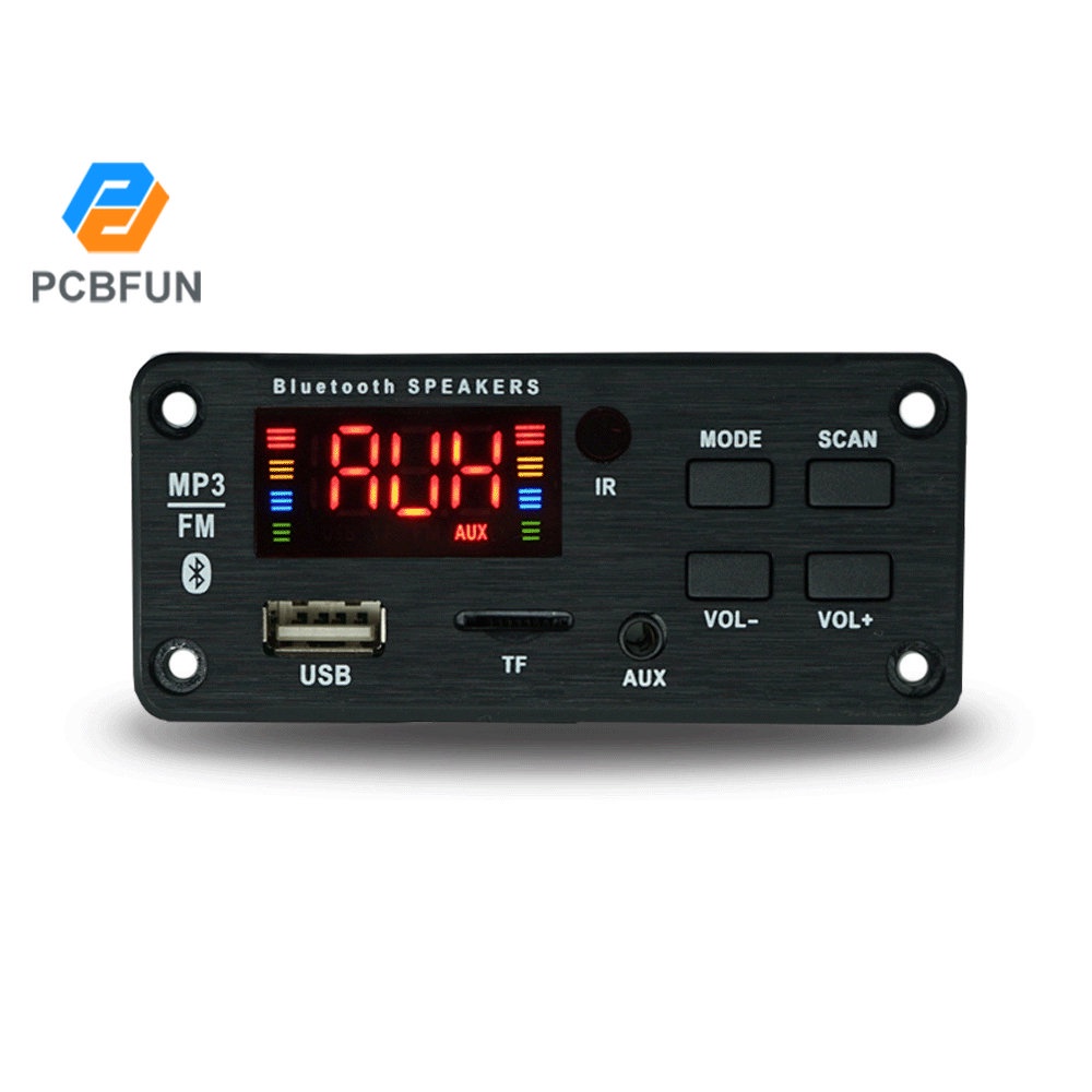Pcbfun 25W*2 Amplifier MP3 Player Decoder Board 12V Bluetooth5.0 Car FM ...