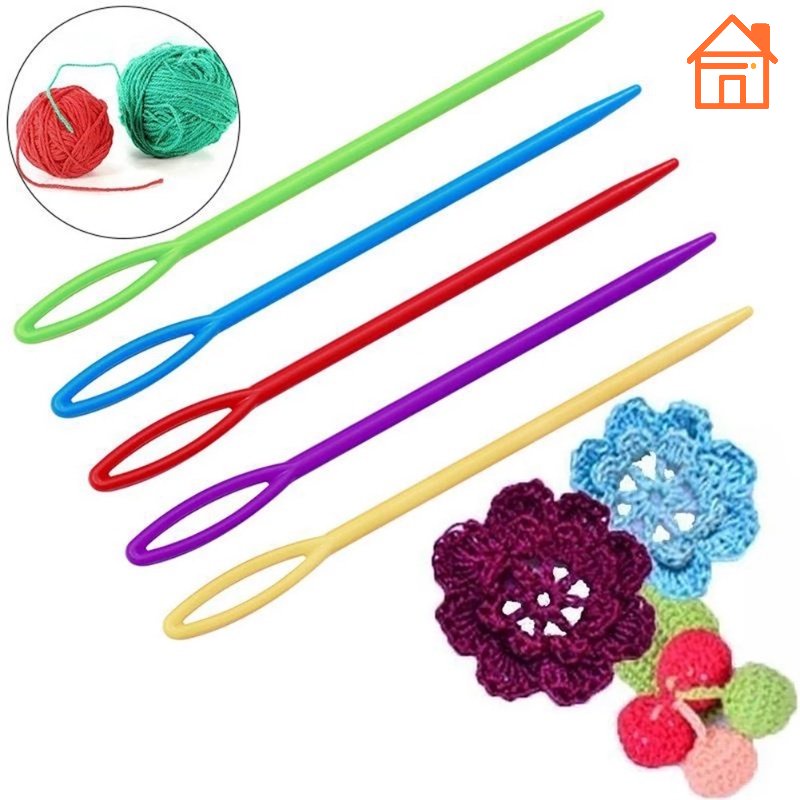 Plastic Knitting Needles Sets for Kids DIY Handmade Craft / Plastic ...