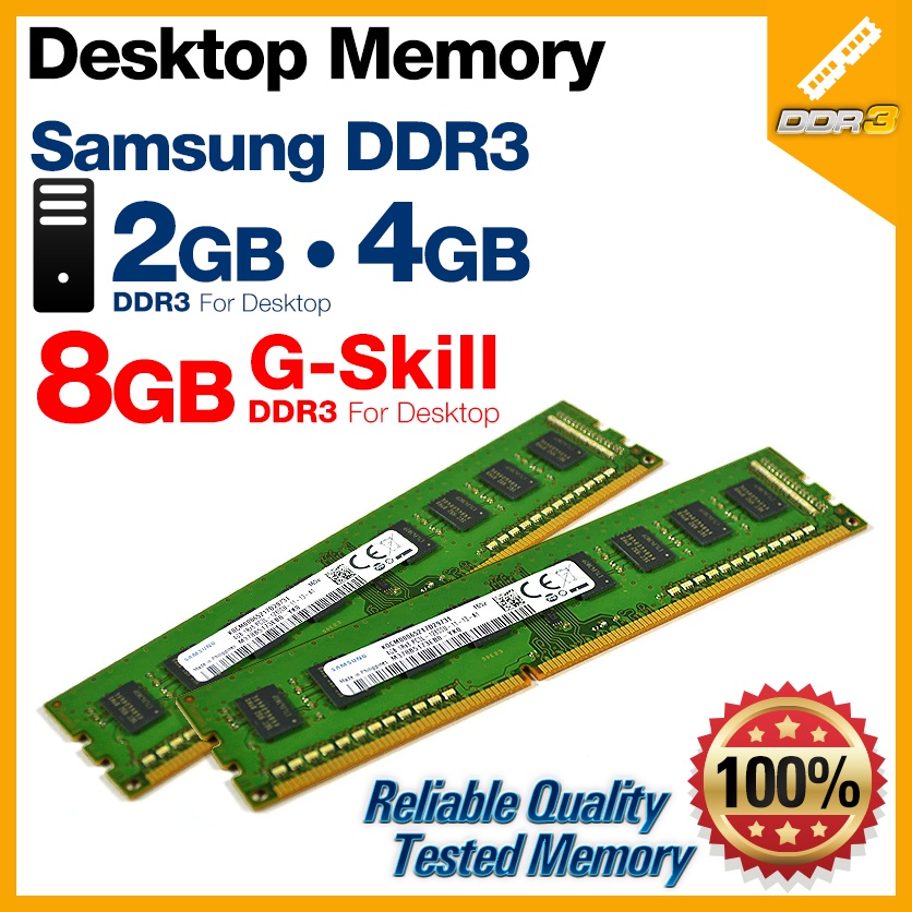 SAMSUNG DESKTOP MEMORY DDR3 2G/4G | Shopee Philippines