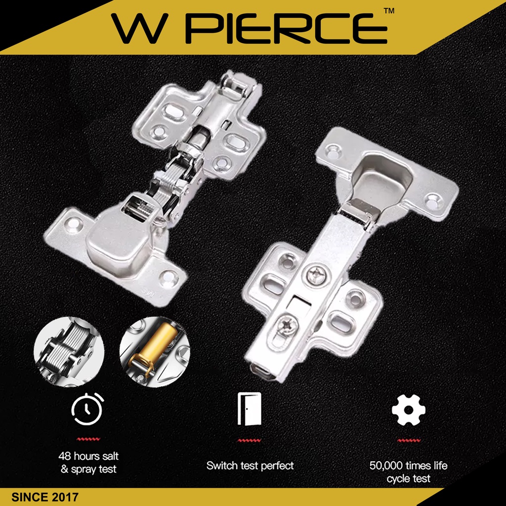 (2Pcs) Soft Close Hinges Cabinet Concealed Hydraulic Slow Motion ...