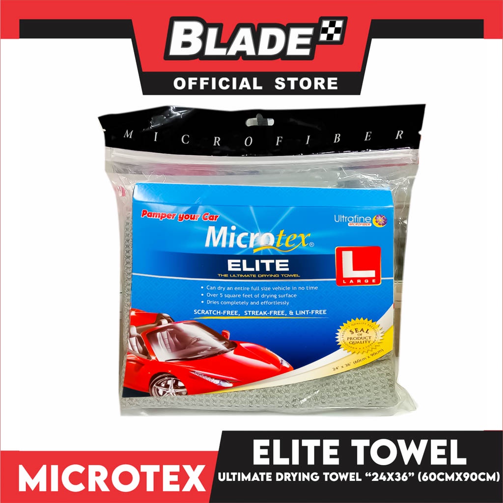 Microtex (MTX) Microfiber Drying Cloth Elite Towel 24' ' x 36' ' (Large ...