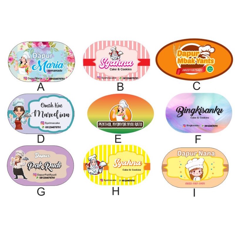 Sticker/cake LABEL/PACKAGING STICKER/PRODUCT LABEL STICKER/STICKER ...