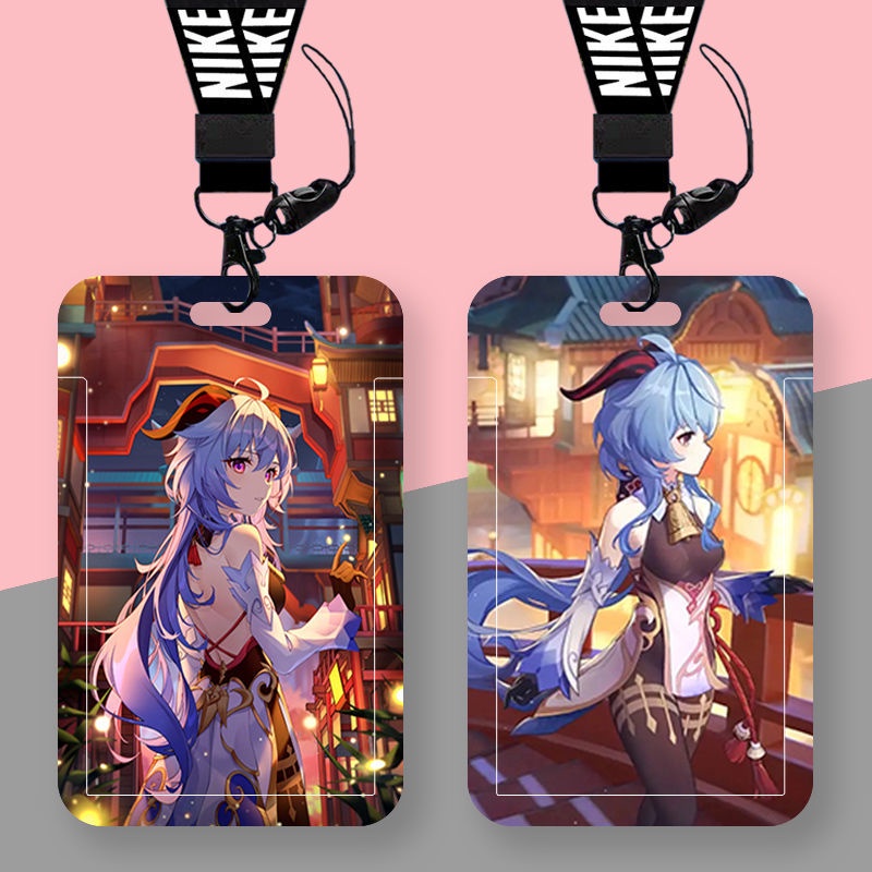 Genshin Impact KeQing/ Ganyu DIY Student ID Card Holder MRT Card ABS ...