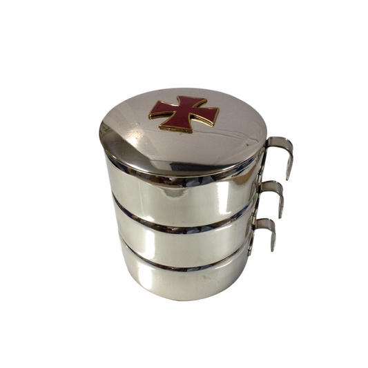 Sacred Vessels CIBORIUM: 3 PIECE STACKABLE CIBORIUM - ( SILVER); Size ...