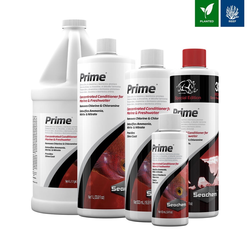 Seachem Prime - Water Conditioner | Detoxifies Ammonia, Nitrite ...