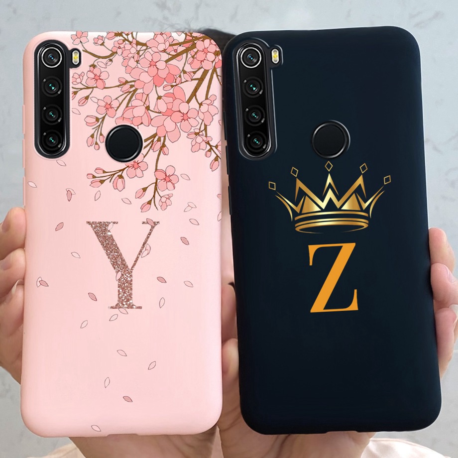 Xiaomi Redmi Note 8T Case Silicone Soft Rubber Fashion Crown Letters ...