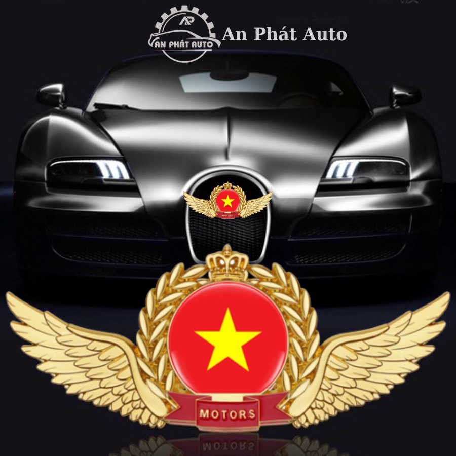 Car Sticker 3D Metal Decal Logo Flag Vietnam, Japan, Korea, Germany ...