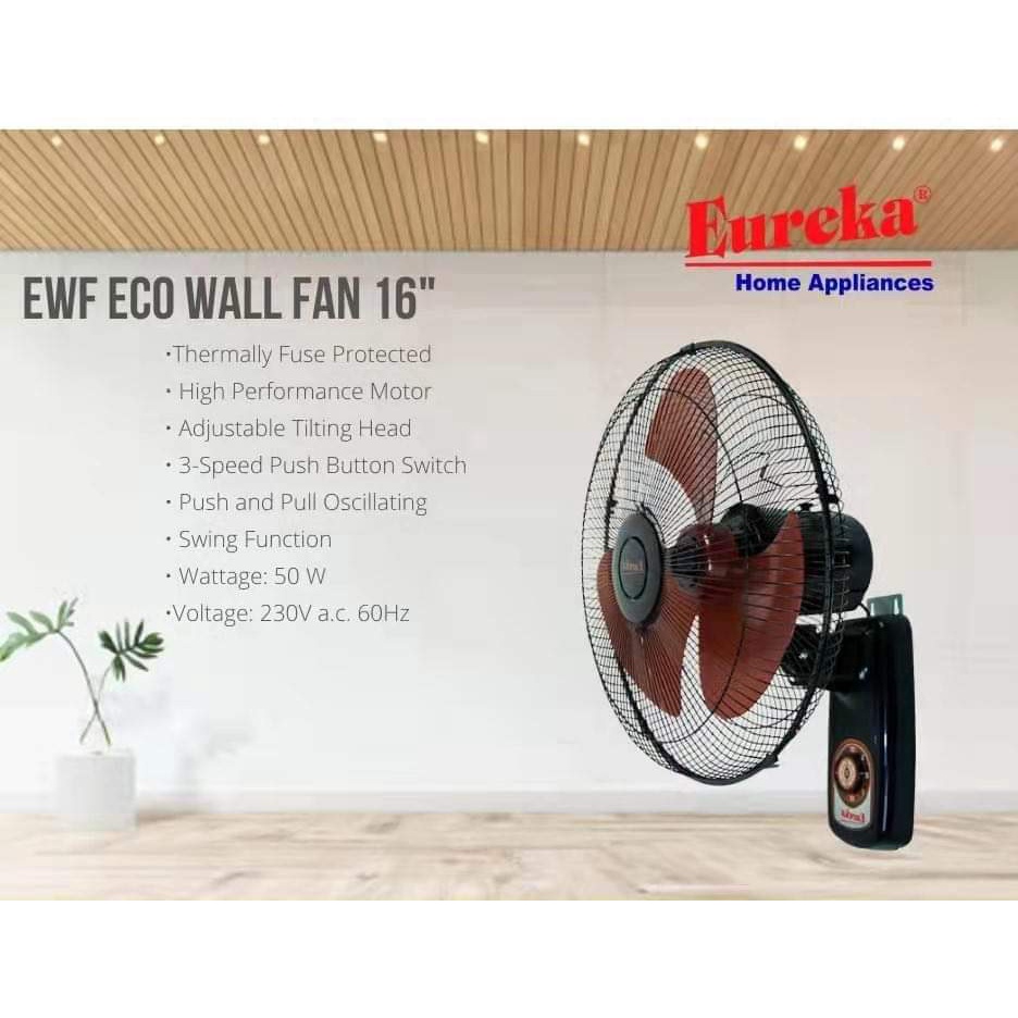 EWF-16 ECO Eureka Wall Fan 16" Economy | Shopee Philippines