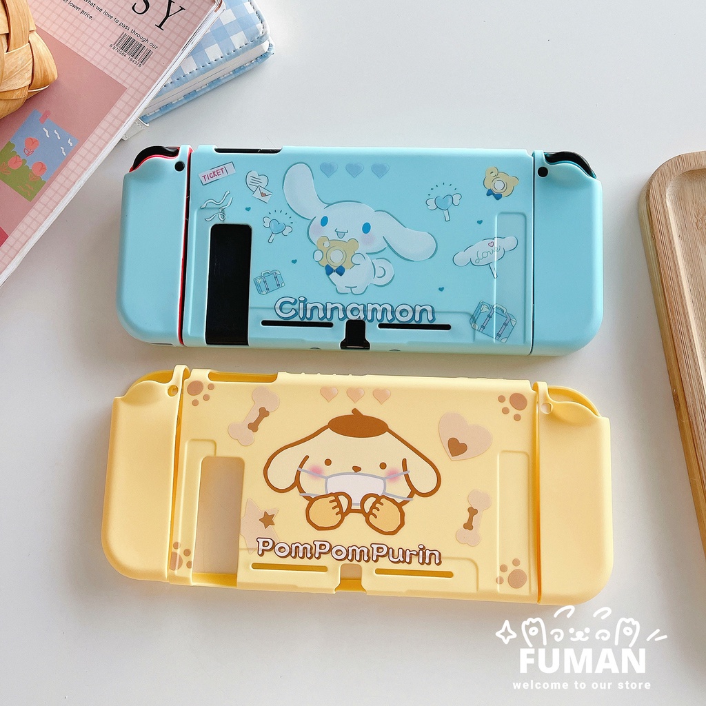For Nintendo Switch Lite OLED Protective Case Controller Soft TPU Silicone Cartoon Cinnamoroll ...