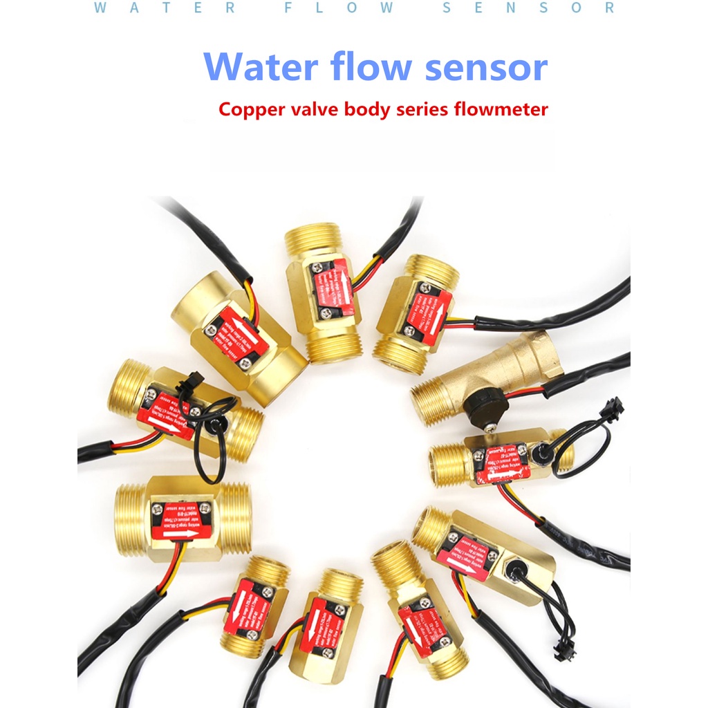 1pcs G1liquid Water Flow Sensor With Hall Effect Flow Meter Switch Dc
