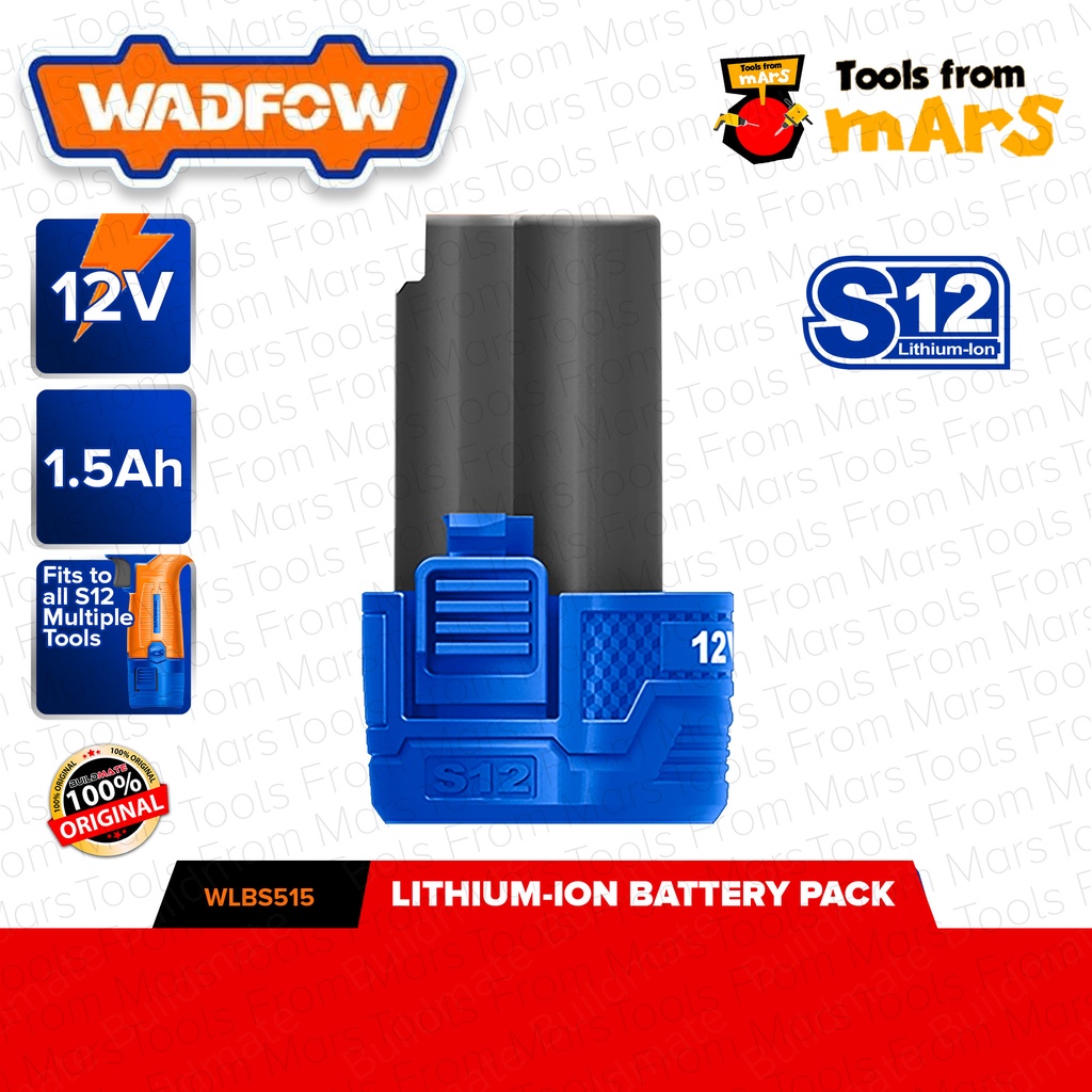 Wadfow Lithium-Ion 12V Battery Pack Li-Ion 1.5Ah Battery For Cordless ...