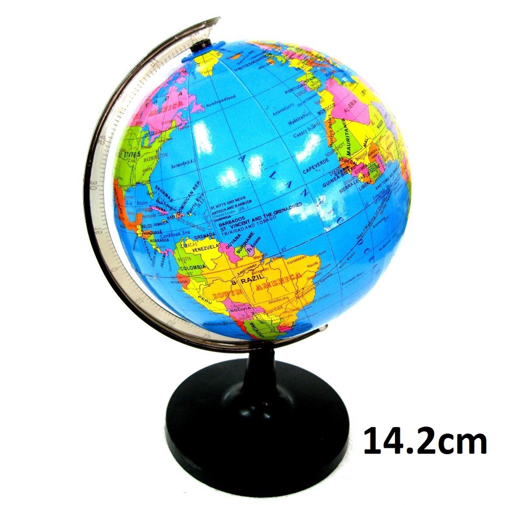 14.2cm World Map Globe rotating Map | Shopee Philippines