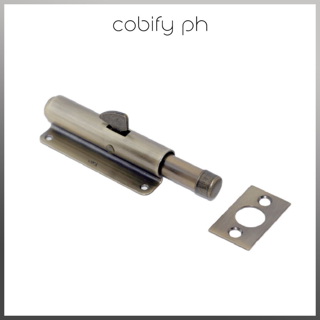 Yale Foot Bolt 4" Antique Brass | Shopee Philippines