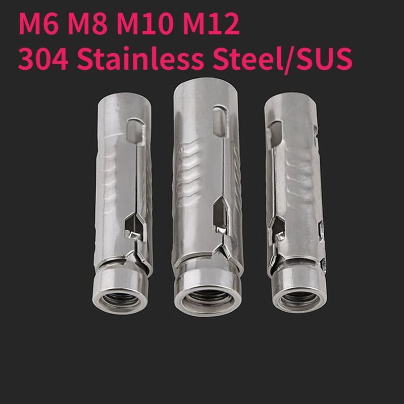 M6 M8 M10 M12 304 Stainless Steel/SUS Fish Scale Tube Three-piece One-piece Gecko Internal ...