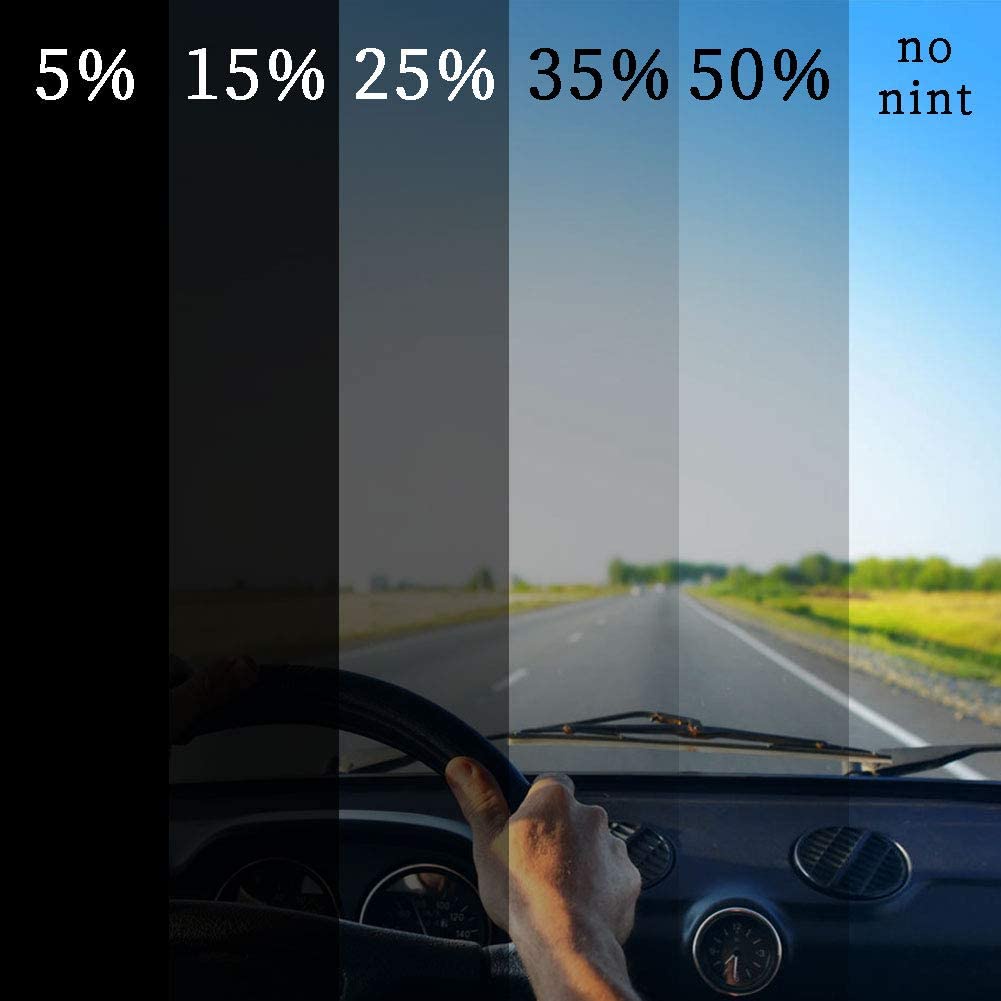 1 Roll Black Car Window Foils Tint Tinting Film, Car Auto Home Window ...