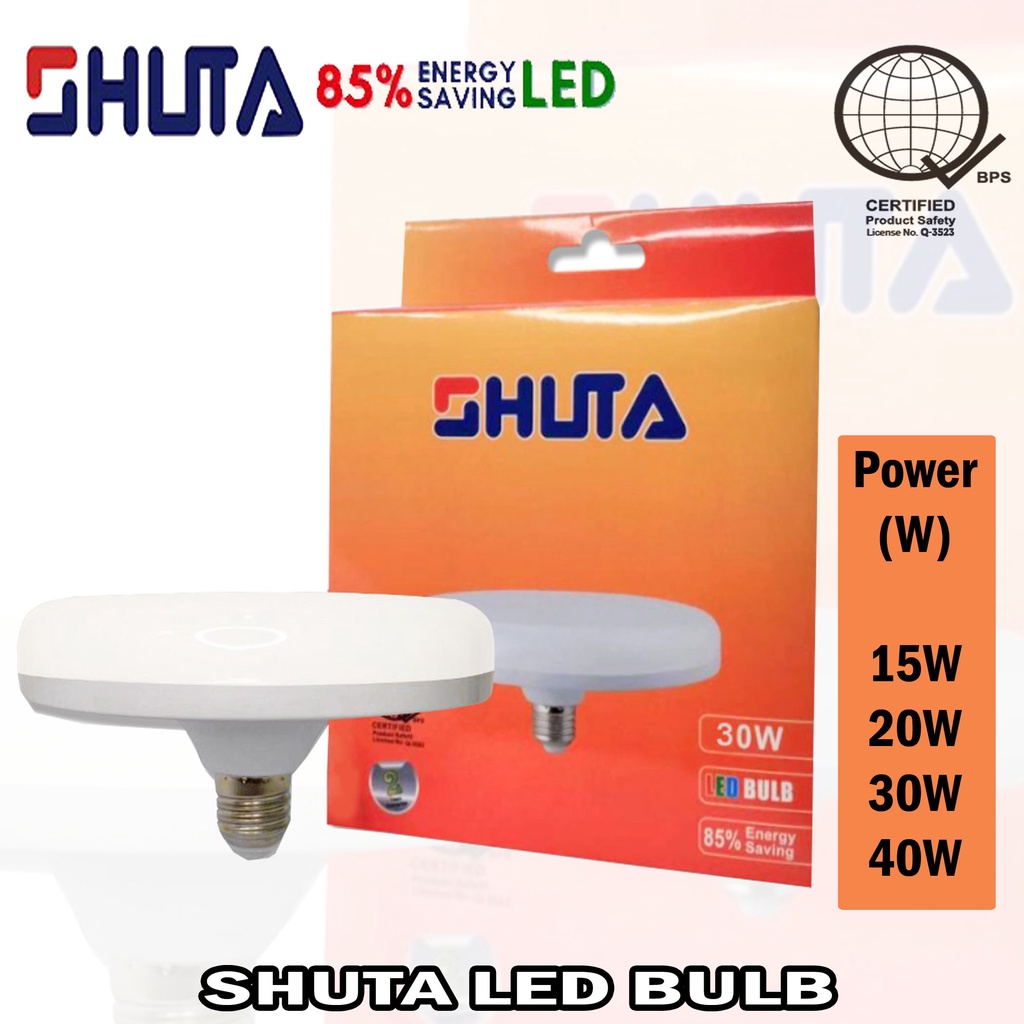 SHUTA UFO FLAT LED BULB LIGHT STLB-6508 (15W/20W/30W/40W) ENERGY SAVING ...