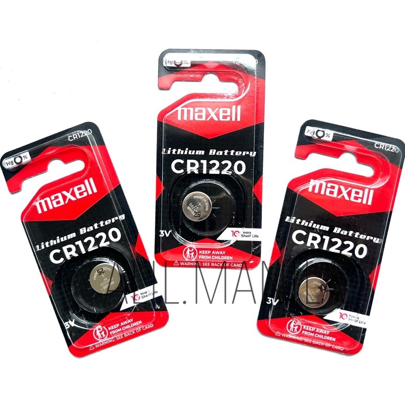 CR1220 MAXELL 3V Lithium Coin Button Cell Battery | Shopee Philippines