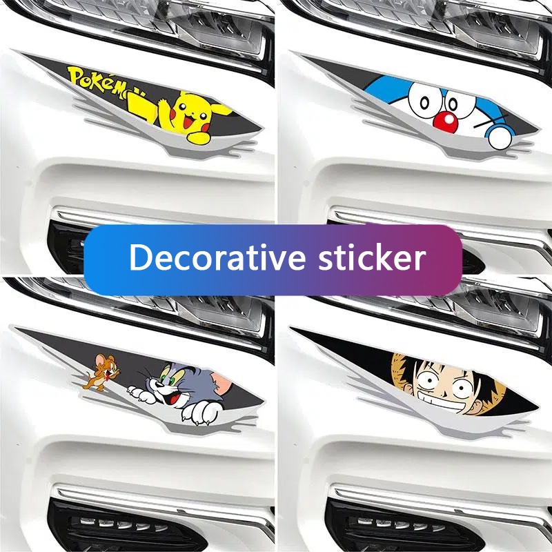 Car cartoon sticker to cover scratches car sticker appearance car body ...