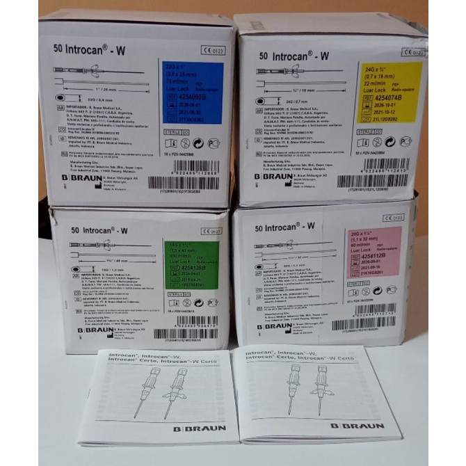 Introcan W Intravenous Catheter (G18/G20/G22 and G24) | Shopee Philippines