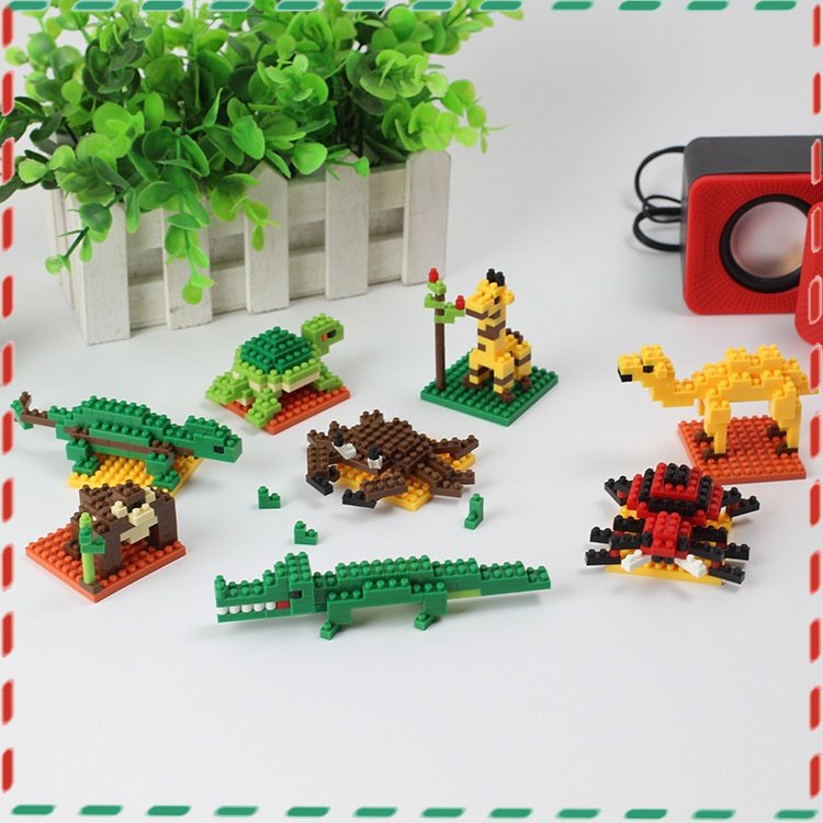 Educational Children's Toys Micro-particle Building Blocks Assembled ...