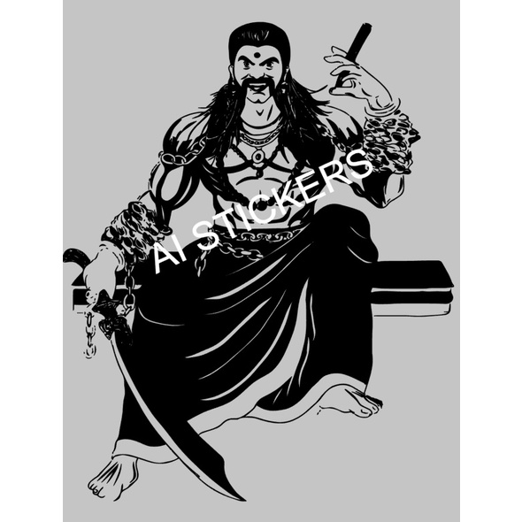 Lord Sanggili Karuppan car rear window sticker high quality | Shopee ...