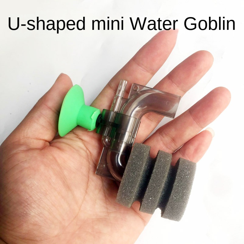 Mini Water Goblin Aquarium Filter Small Oxygenation Sponge Oxygen Pump ...