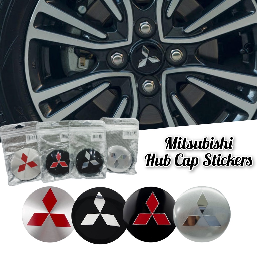 OSCPA 2”/2.5 MITSUBISHI Logo Car Wheel Center Hub Cap Sticker Emblem ...