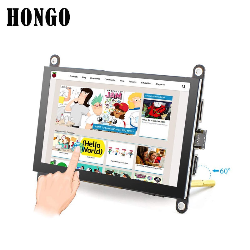 HONGO 5/7 inch Touch Screen Monitor Panel hdmi capacitive Touch HDMI ...