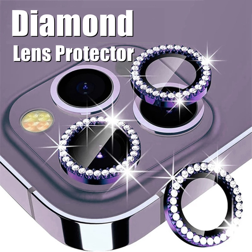 Diamond Camera Case For iPhone 14 13 Pro Max 12 Pro Max 14 Plus Camera ...