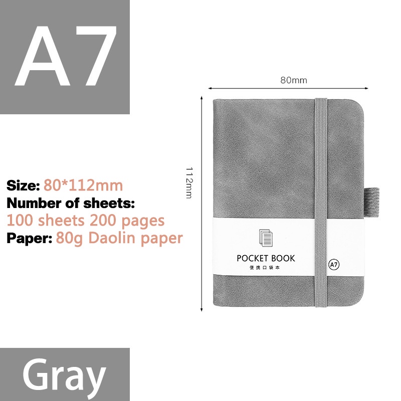 A7 notebook super thick Notepad soft leather simple college students ...