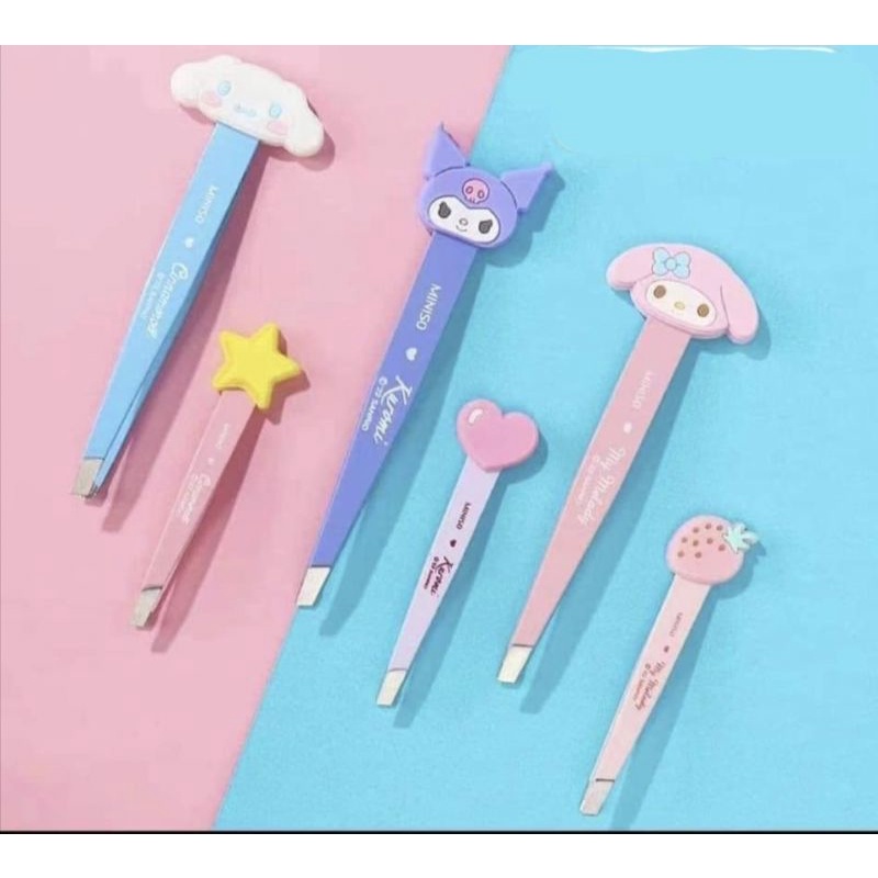 Sanrio Character Eyebrow Tweezer Cinnamoroll Kuromi My Melody | Shopee ...