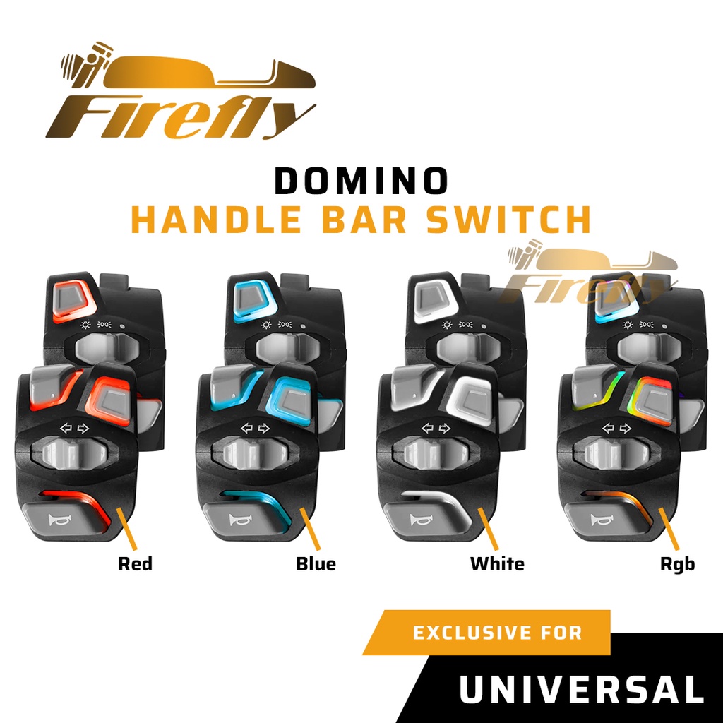 Domino Handlebar Switch Set with LED Light Universal Premium Quality ...