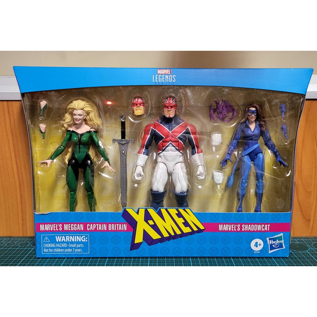 Marvel Legends 3 pack X-Men 6" Meggan / Captain Britain / Shadowcat ...