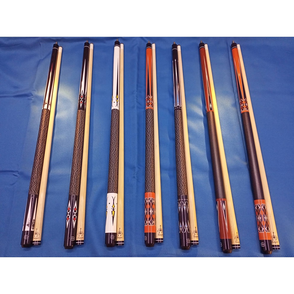 * 2pcs. Scorpion Maple Billiard Cue Stick with FREE Leather Soft case ...