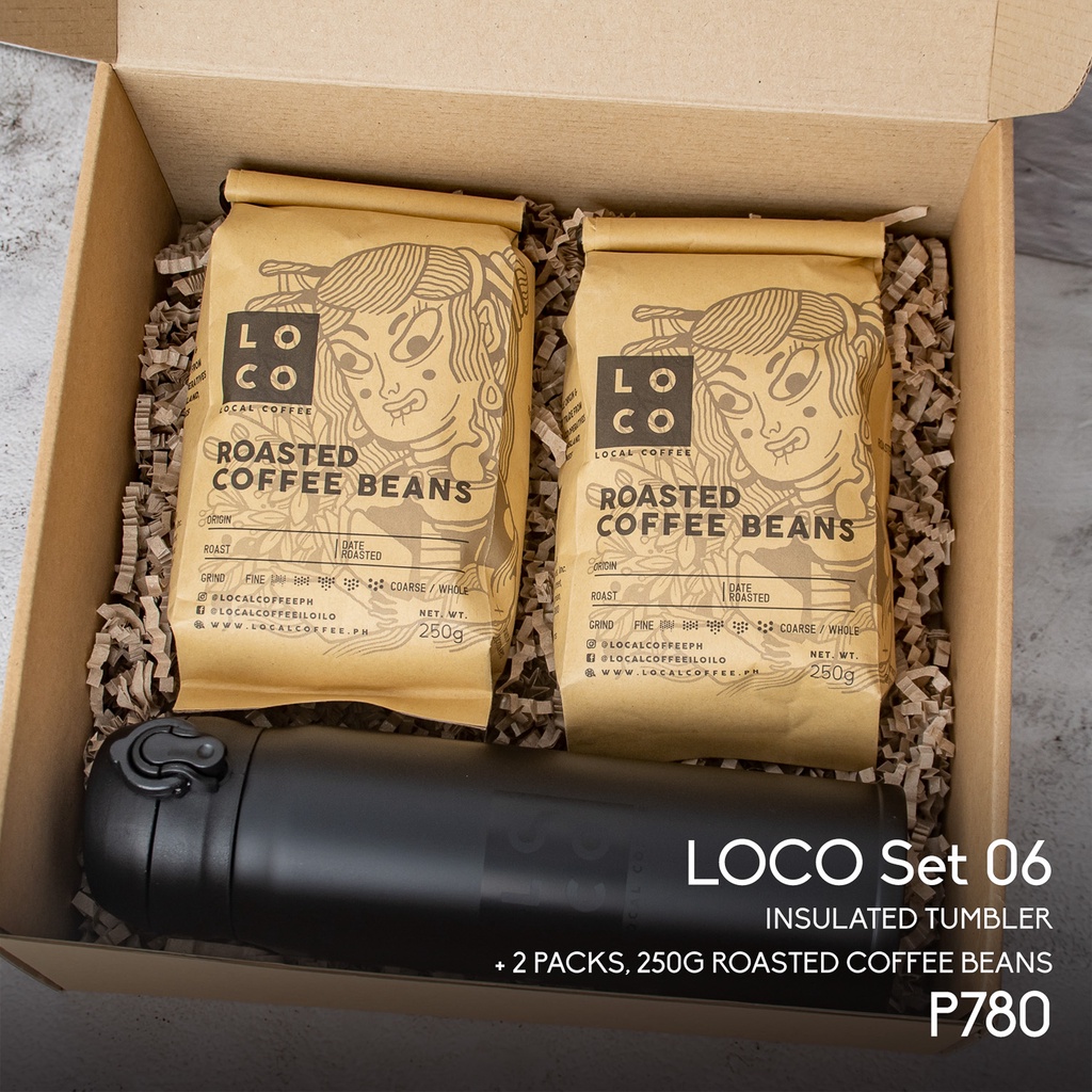 Insulated Tumbler + Roasted Coffee Beans Gift Set | Shopee Philippines