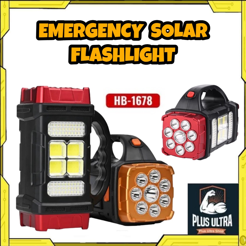 HB-1678 / HB-2678 Multifunction Outdoor Solar Light Rechargeable ...