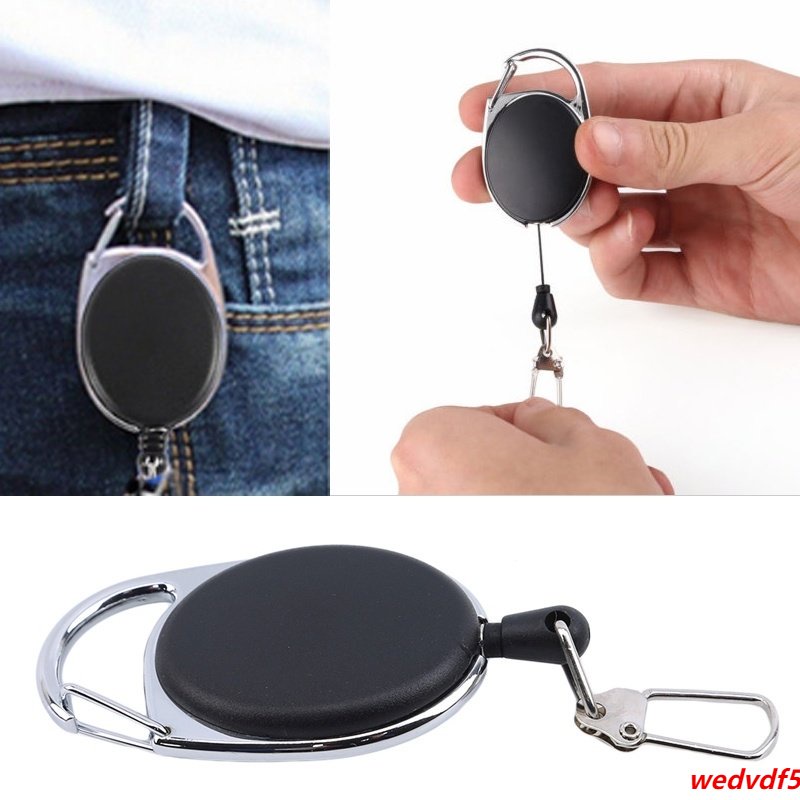 Wire Rope Camping Telescopic Burglar Chain Key Holder Keychain Outdoor ...