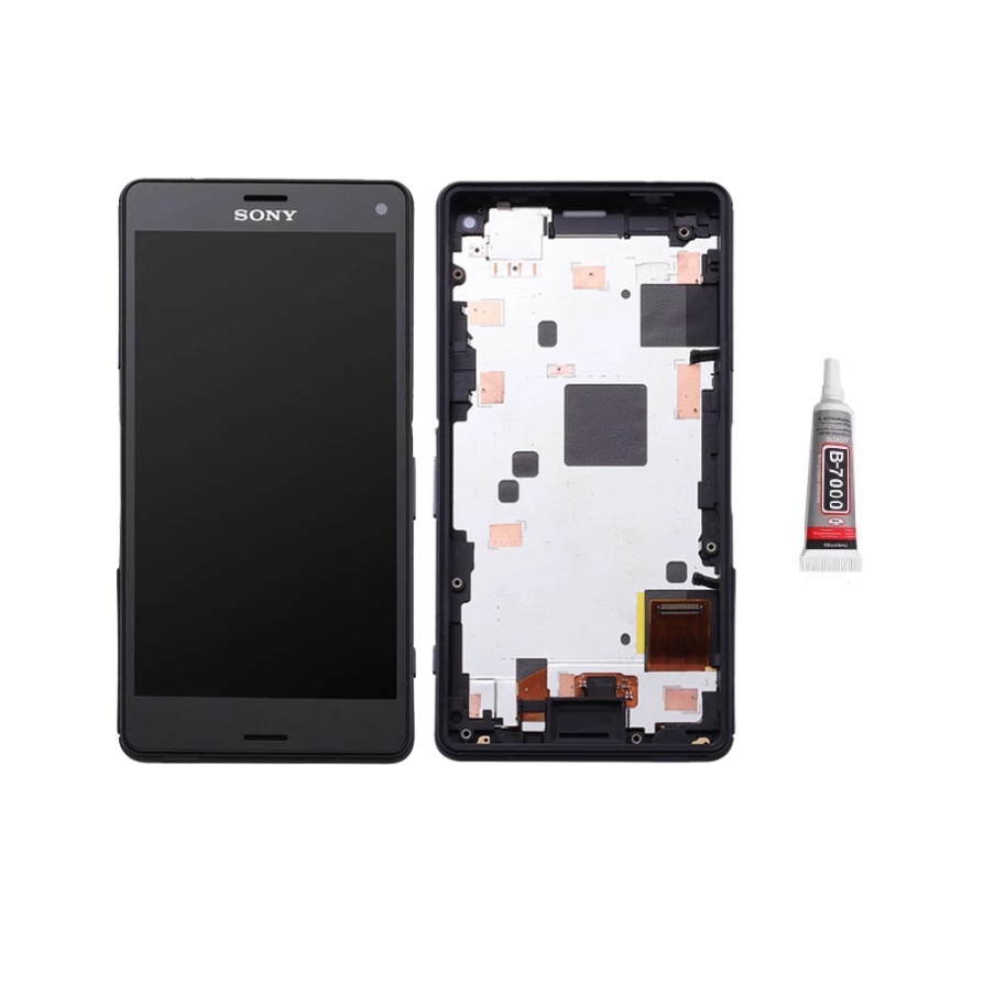 Original with Frame For Sony Xperia Z3 Compact Z3 Mini D5803 D5833 LCD ...