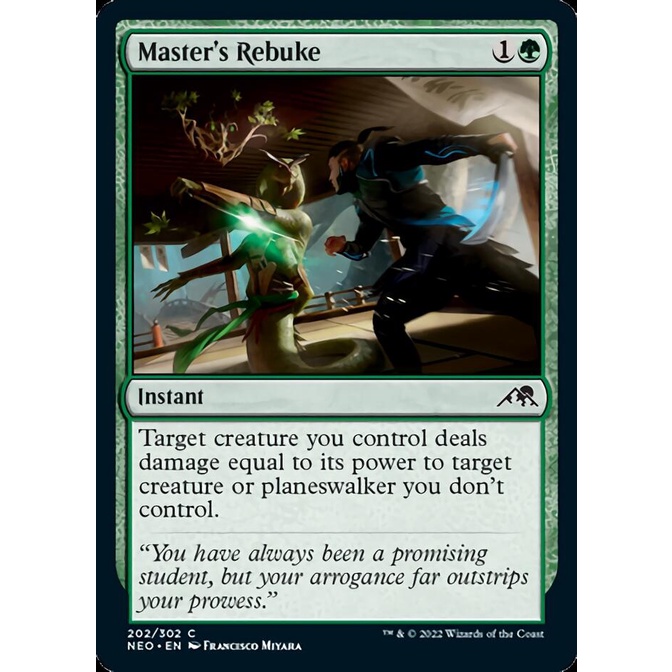 Magic the Gathering Master's Rebuke Kamigawa Neon Dynasty | Shopee ...