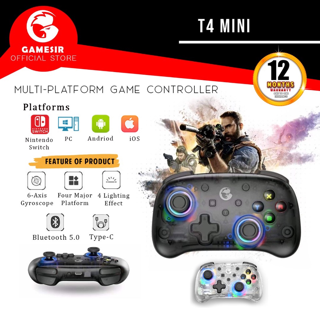 GameSir T4 Mini Multi-platform Game Controller Gamepad Switch Android ...