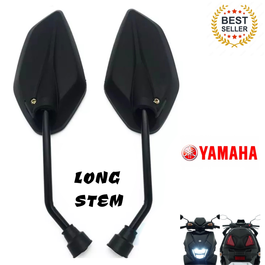 YAMAHA YTX 125 - MOTORCYCLE SIDE MIRROR BLACK | LONG STEM/STANDARD SIZE ...